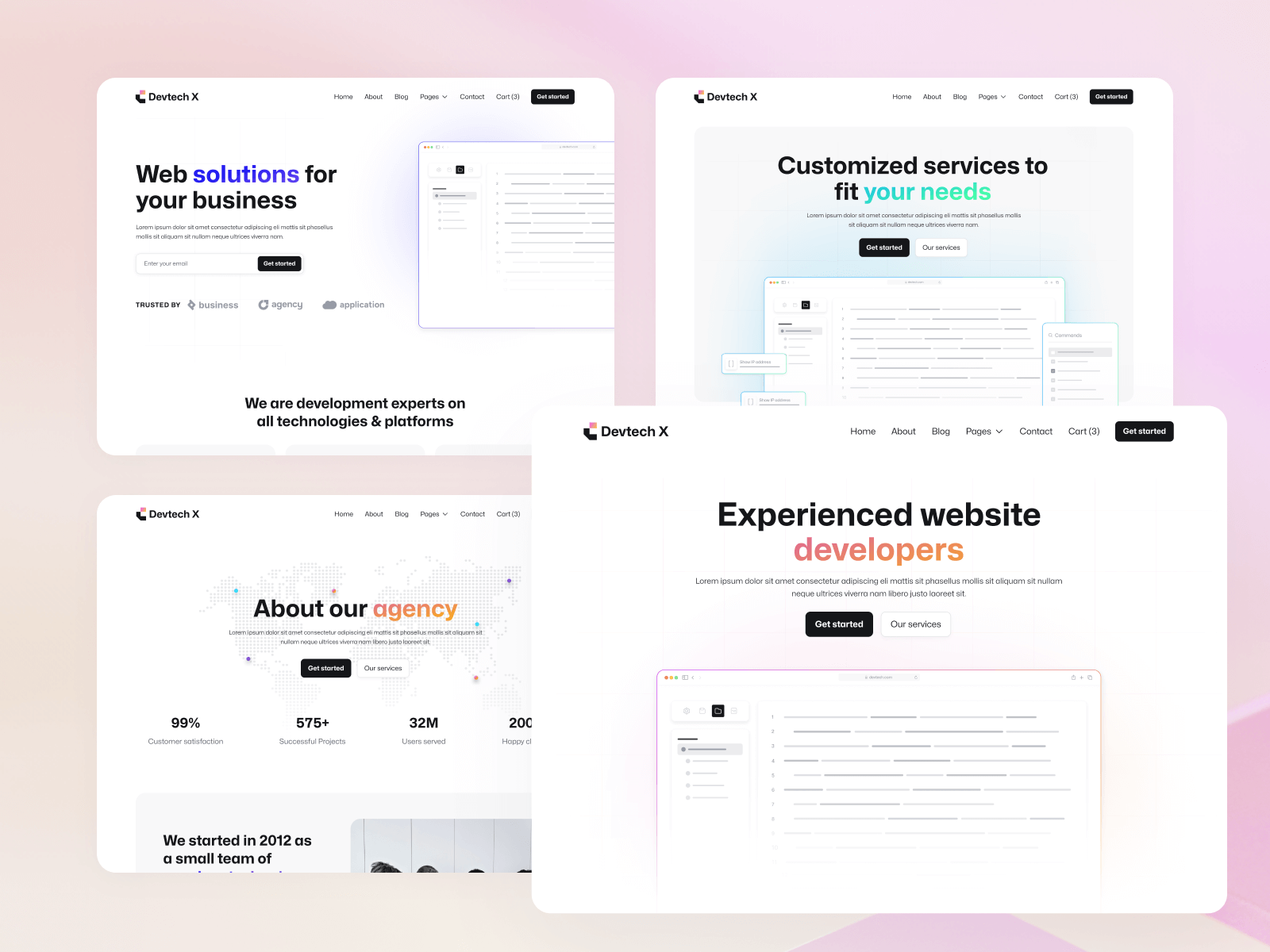 Tech Development Agency Webflow Template - Devtech X | BRIX Templates