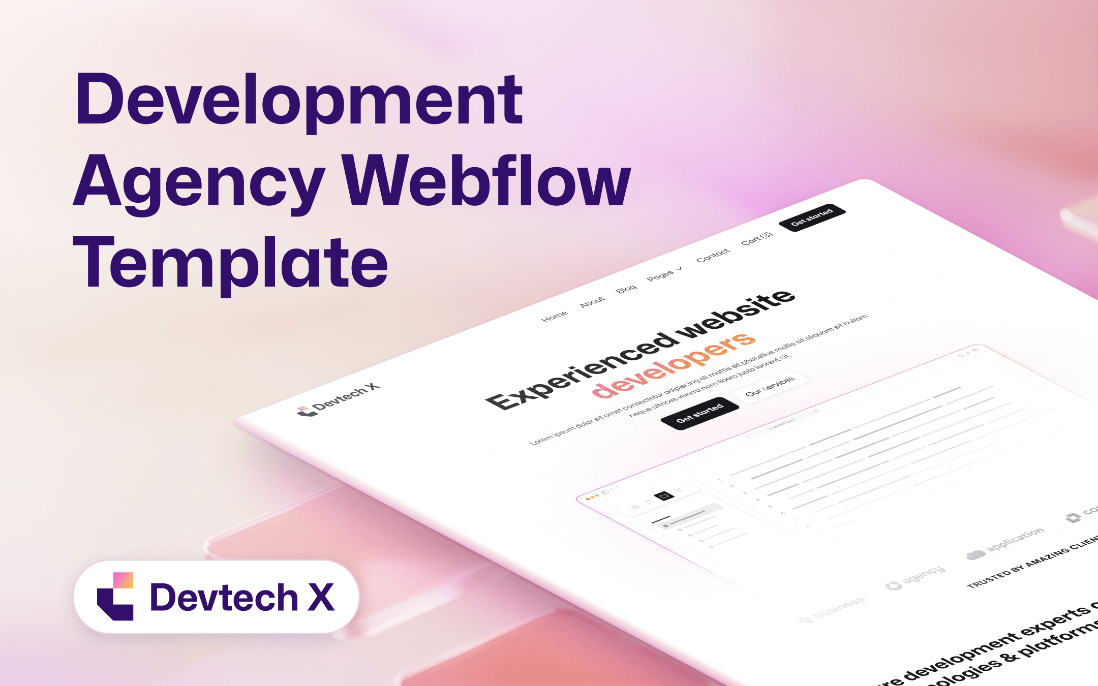 Tech Development Agency Webflow Template - Devtech X | BRIX Templates