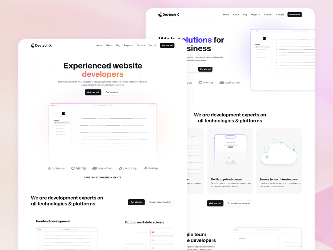 Developer Portfolio Webflow Template - Developer X | BRIX Templates