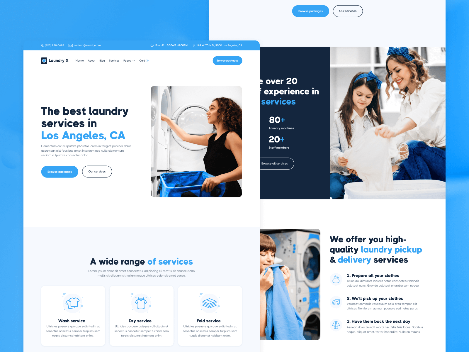 Laundry Webflow Template - Laundry X | BRIX Templates