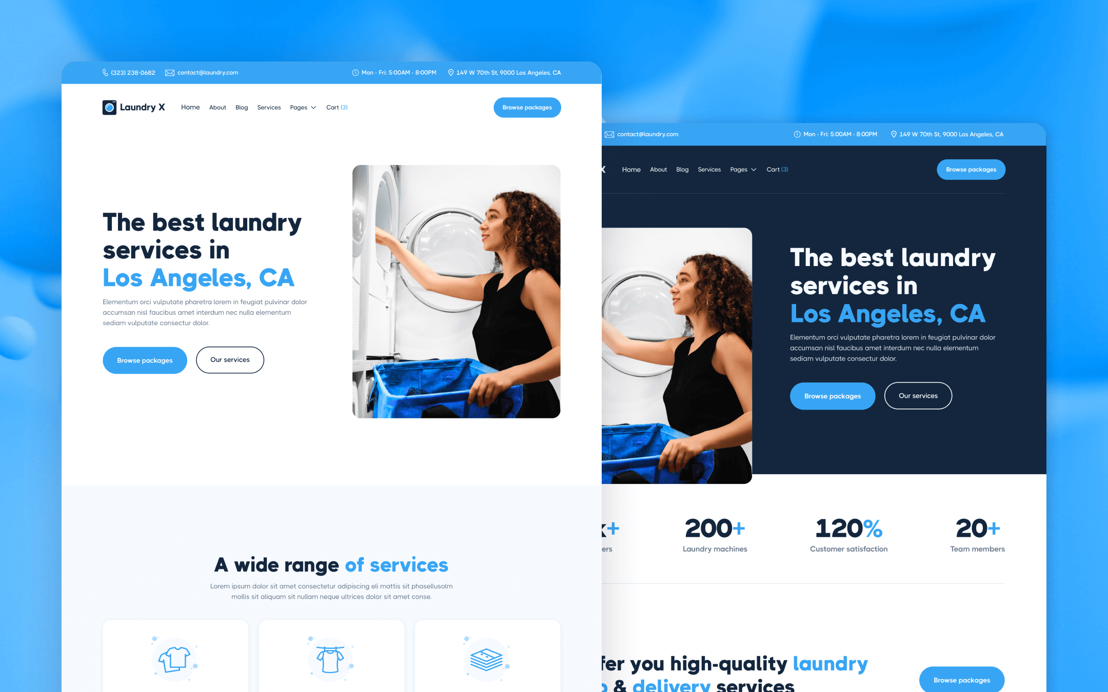 Laundry Webflow Template - Laundry X | BRIX Templates