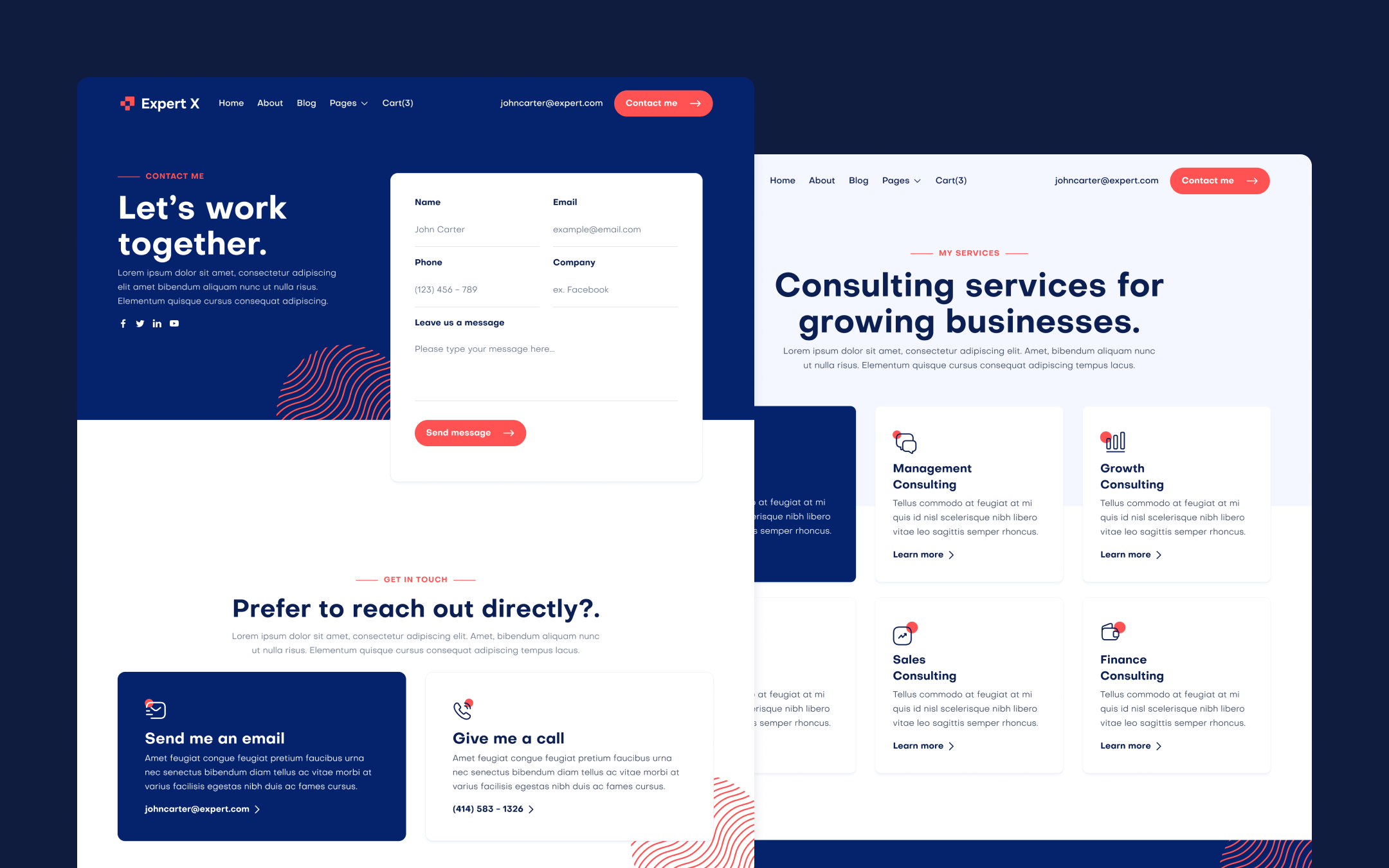 Business Coach Webflow Template - Expert X | BRIX Templates