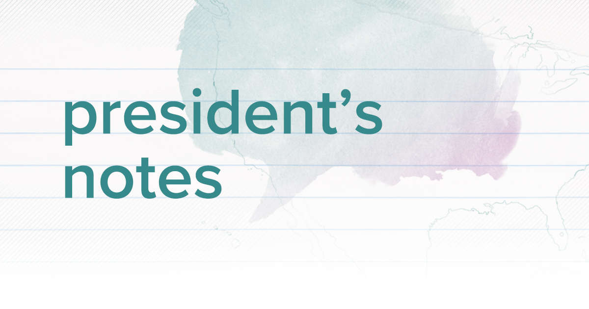 President's Note: Spring 2020