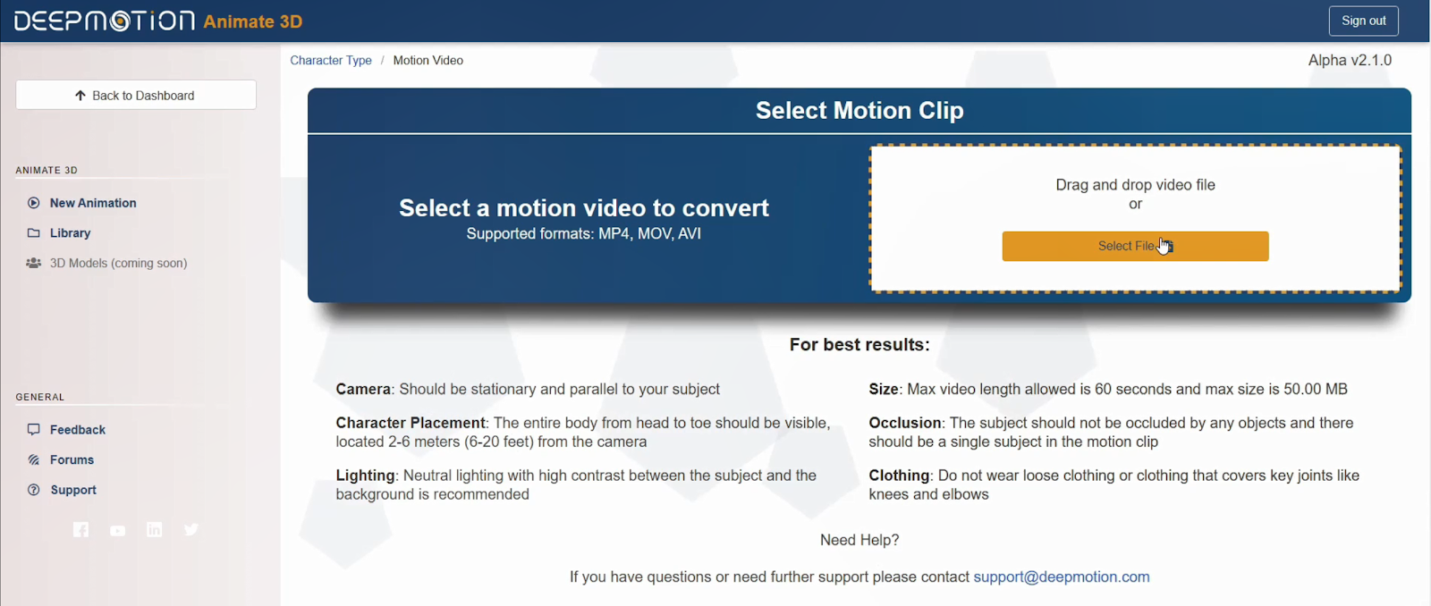 Automatic Motion Capture with Deepmotion and Blender