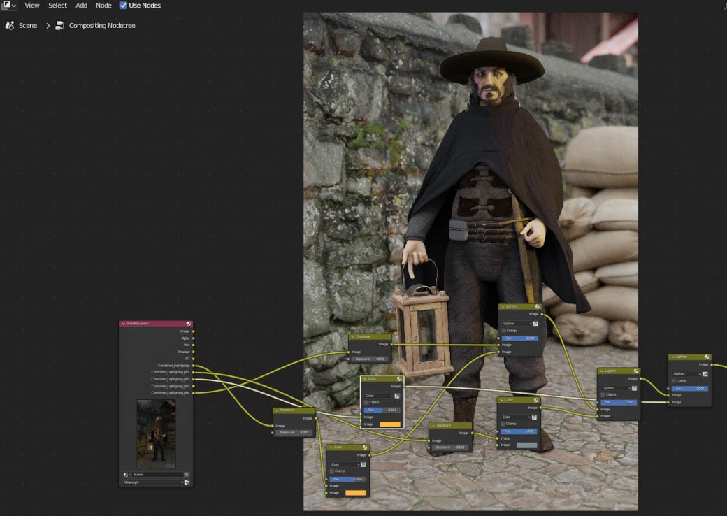 How to use Blender Light Groups