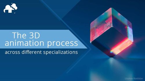 The 3D animation process across different specializations.