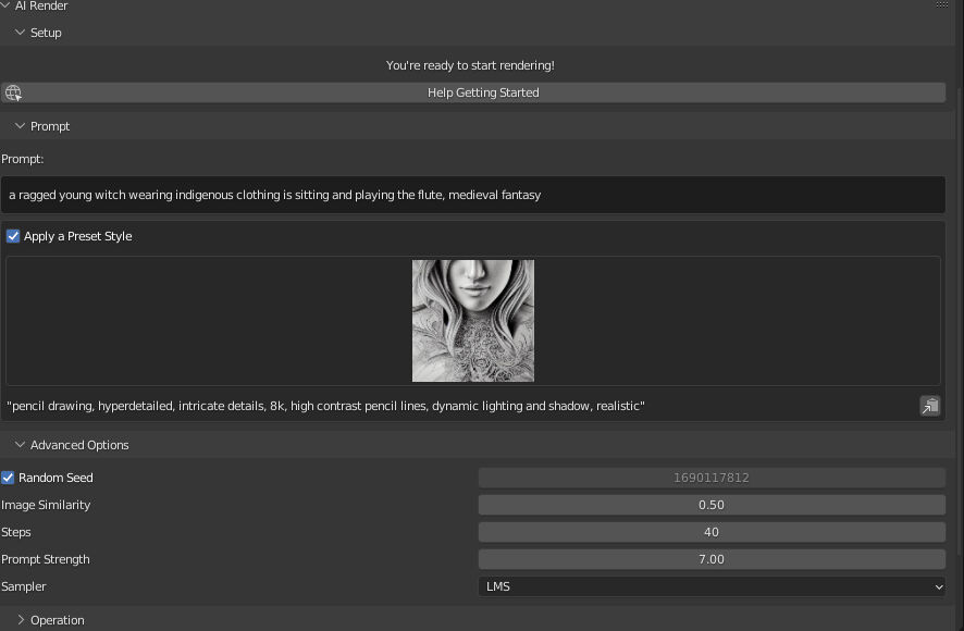 Stable Diffusion for rendering in Blender