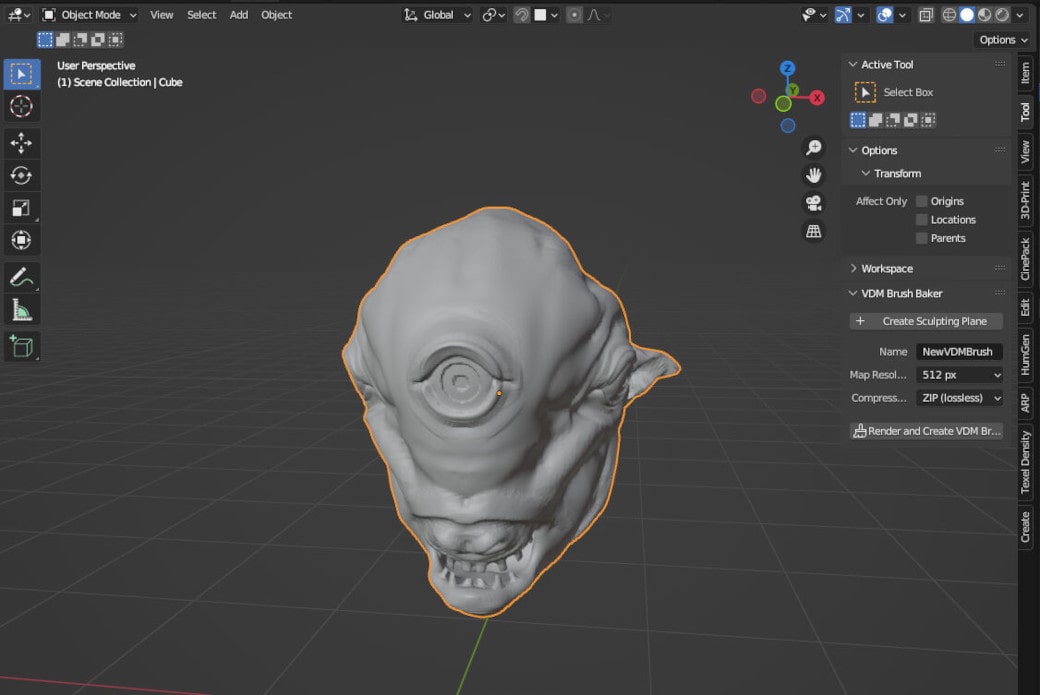 How to efficiently sculpt with Blender VDM brushes