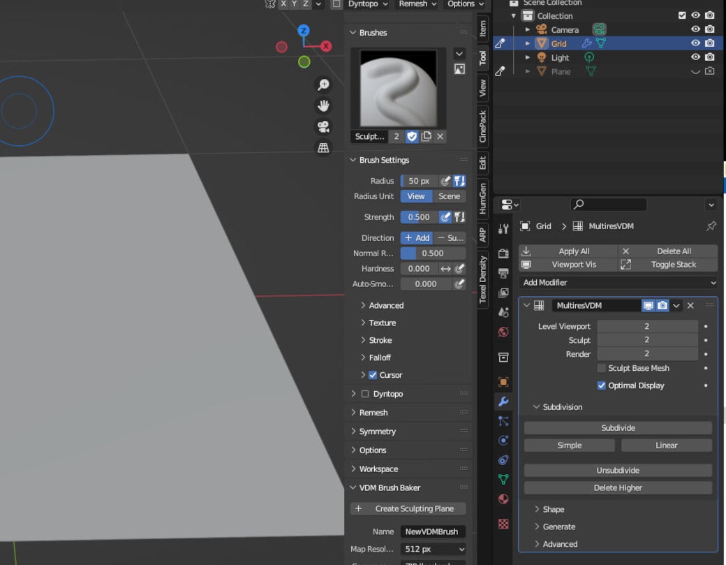 How to efficiently sculpt with Blender VDM brushes