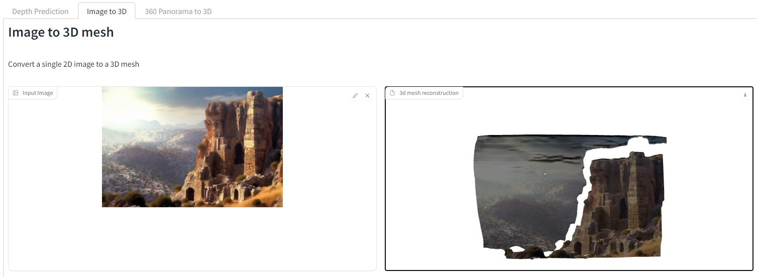 ZoeDepth: AI for 3D Matte Paintings and Set Extensions