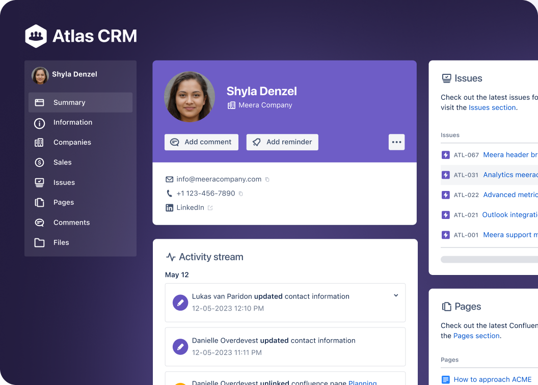 Atlas CRM: New Profile Gadget & Enhanced User Experience!