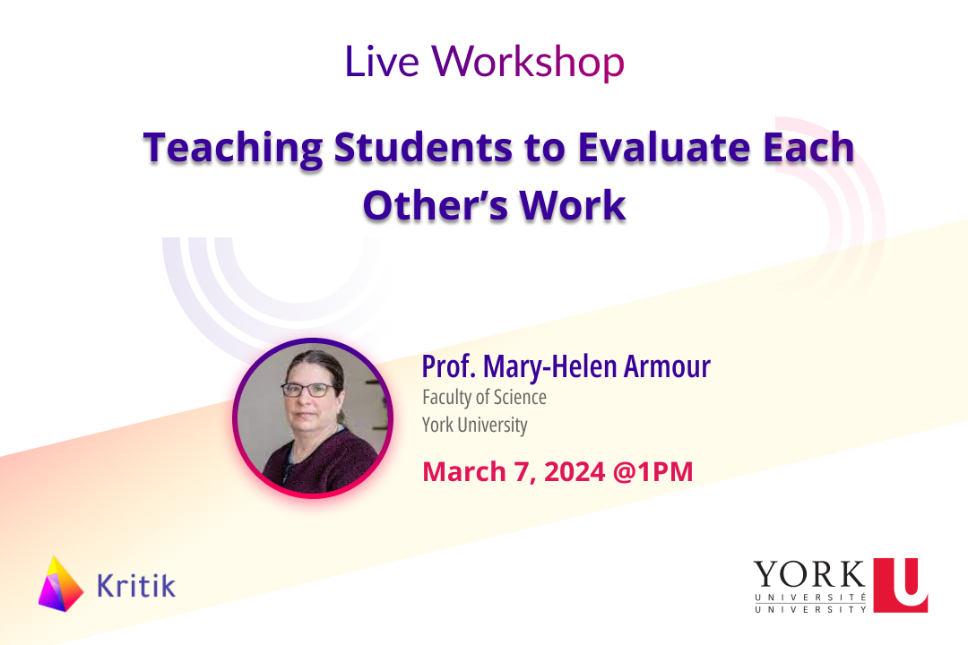 Teaching Students to Evaluate Each Other’s Work
