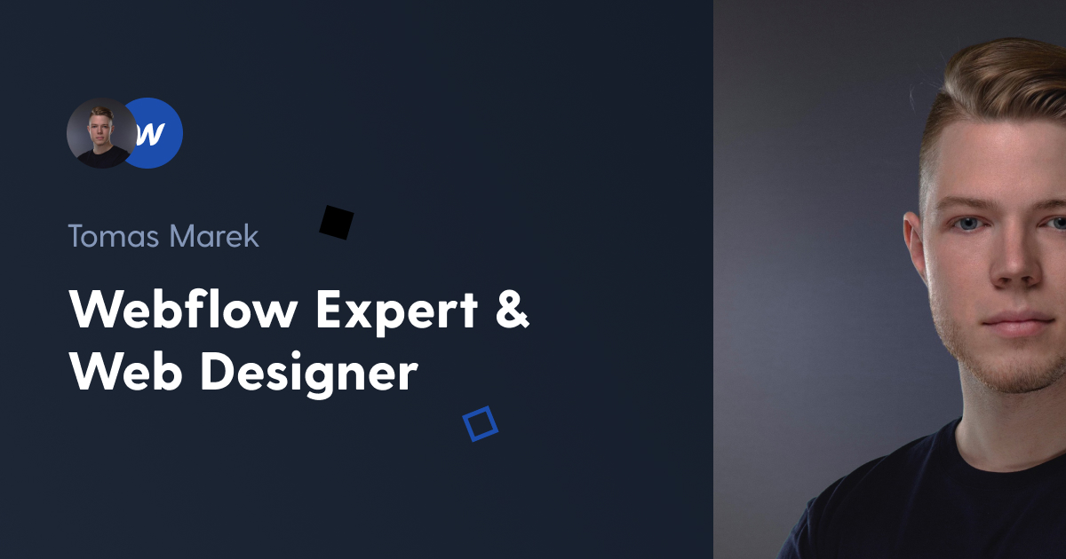 Tomas Marek — Webflow Expert with UX/UI Experience