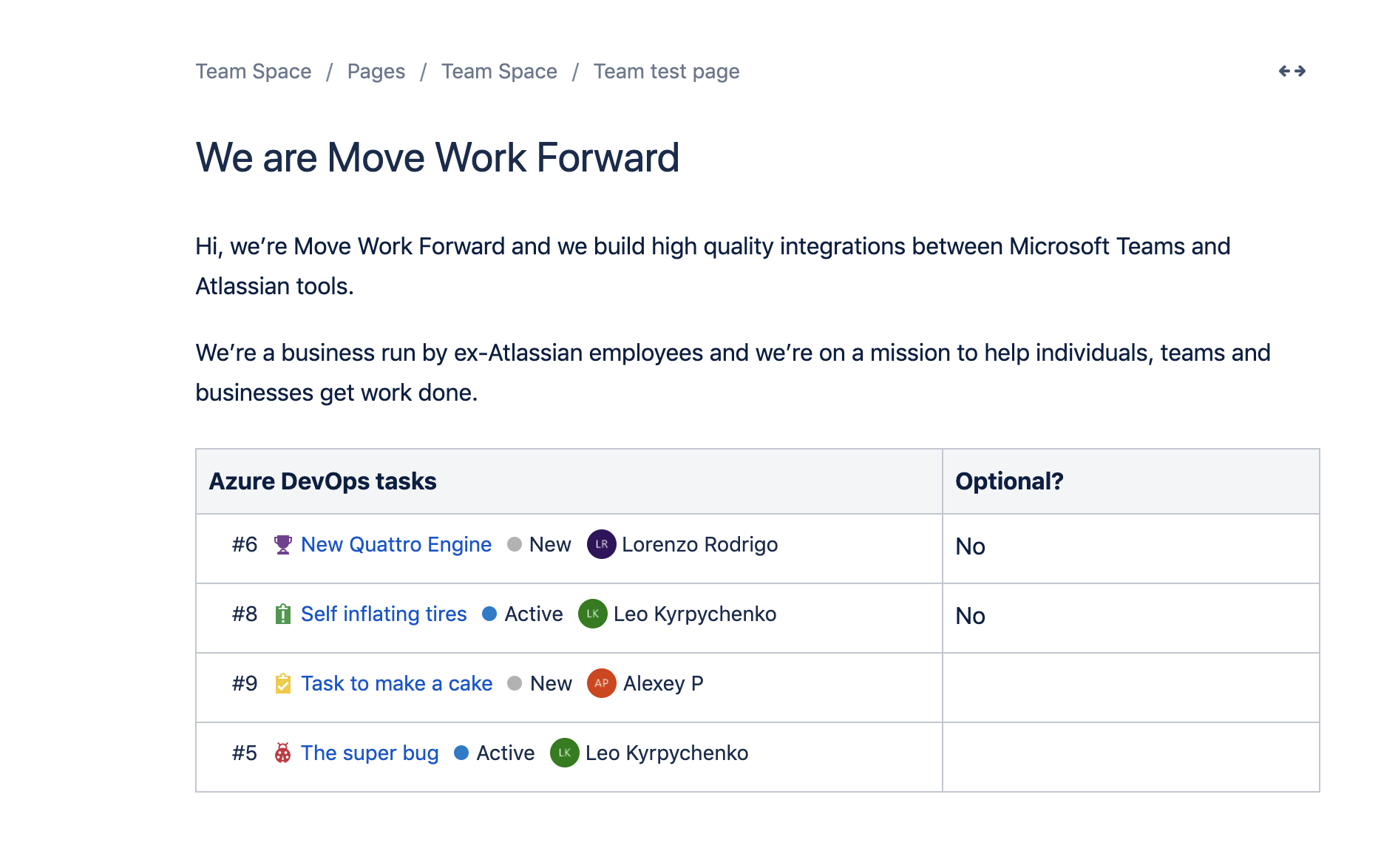 Azure DevOps Links for Confluence | Move Work Forward