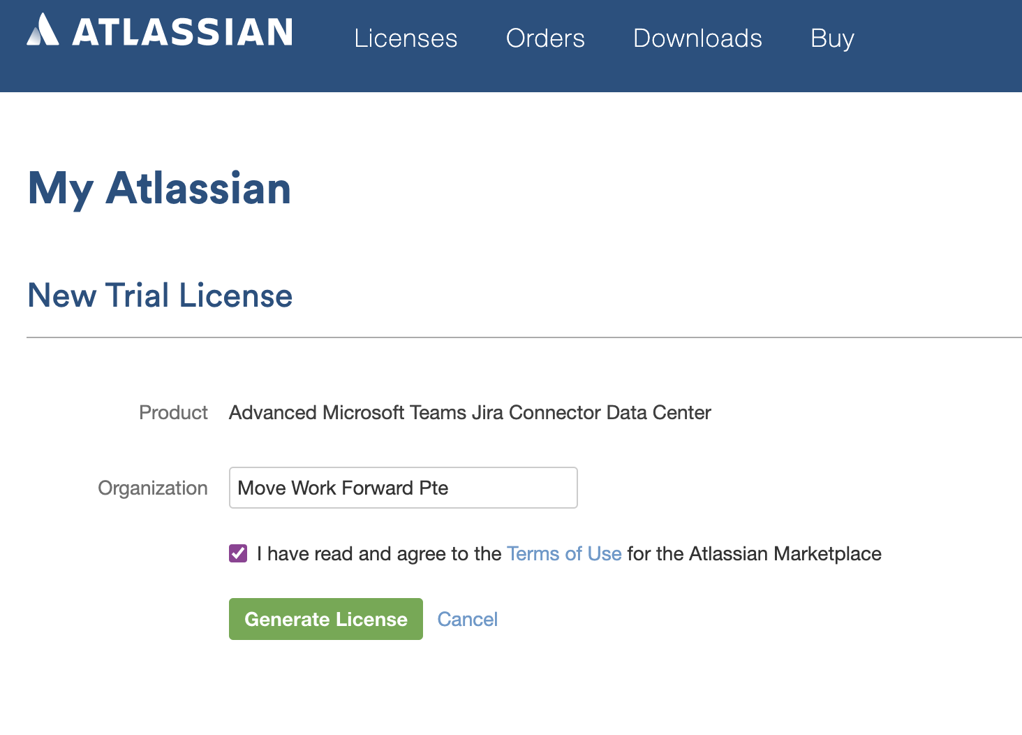 How to extend Atlassian Marketplace app trial license?