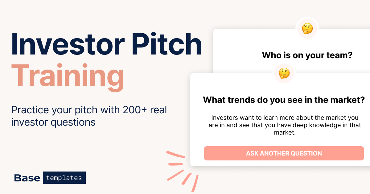Investor Pitch Training | by BaseTemplates