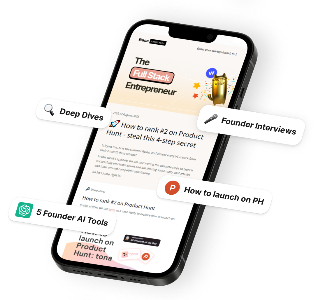 Full Stack Entrepreneur | Newsletter