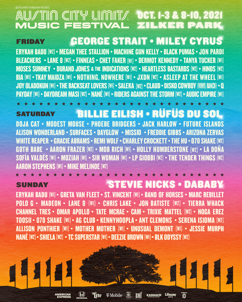 ACL Festival – October 1-3 & 8-10, 2021
