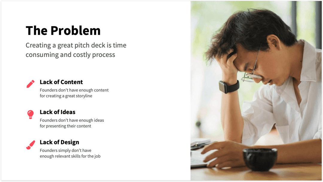 Pitch Deck Problem Slide | How-to Instructions