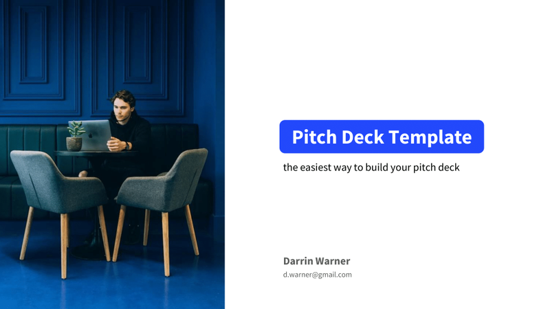 Pitch Deck Title Slide | How-to Instructions