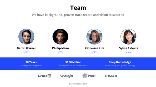 Pitch Deck Team Slide | How-to Instructions