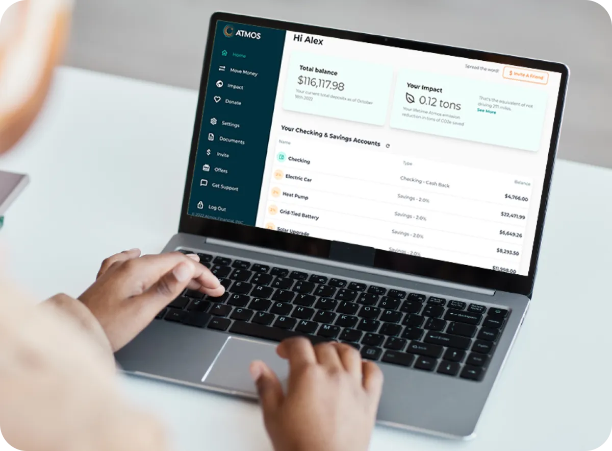 ATMOS Financial | Climate fintech offering checking, savings & solar ...