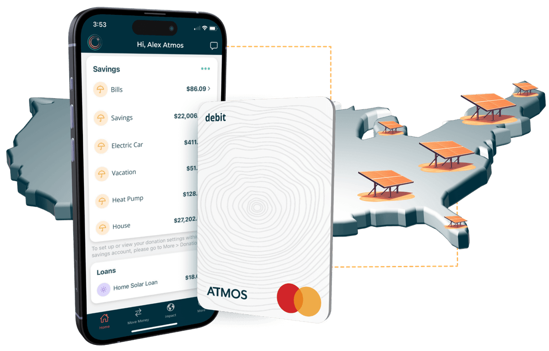 ATMOS Financial | Climate fintech offering checking, savings & solar ...