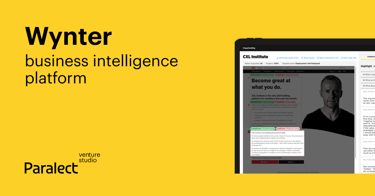 Wynter — business intelligence platform