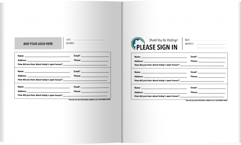 Customizable Open House Sign-In Sheets for Agents
