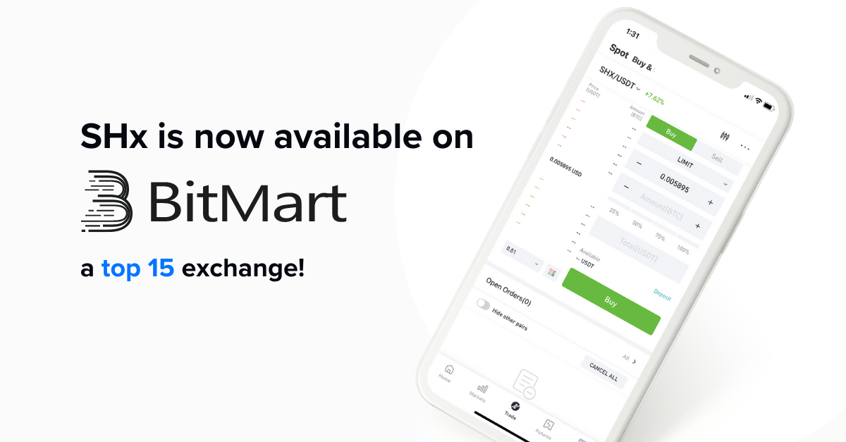 BitMart Lists Stronghold’s SHx Token