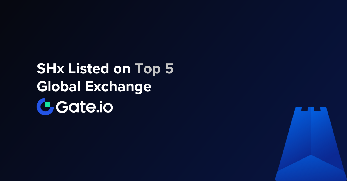 Gate.io Lists Stronghold’s SHx Token