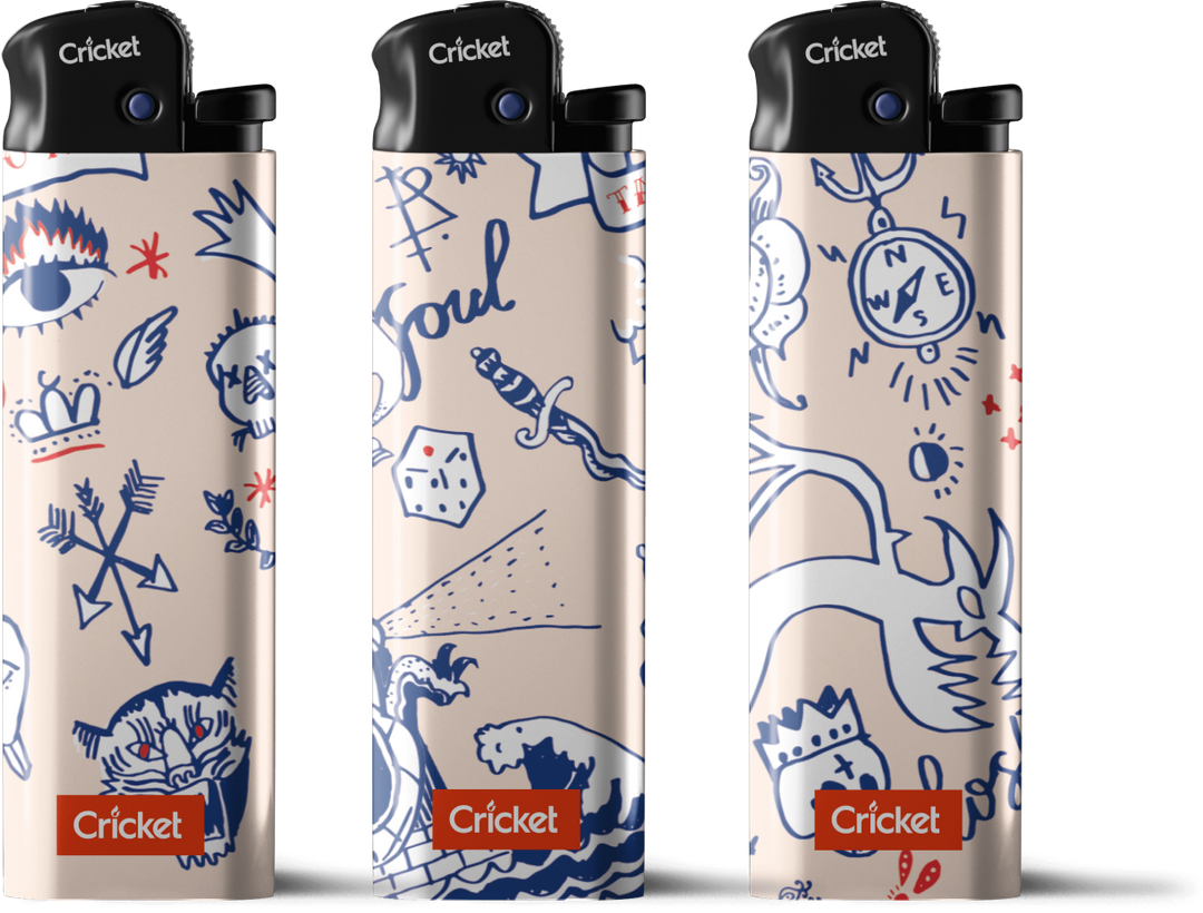 Types and finishes of Cricket lighters