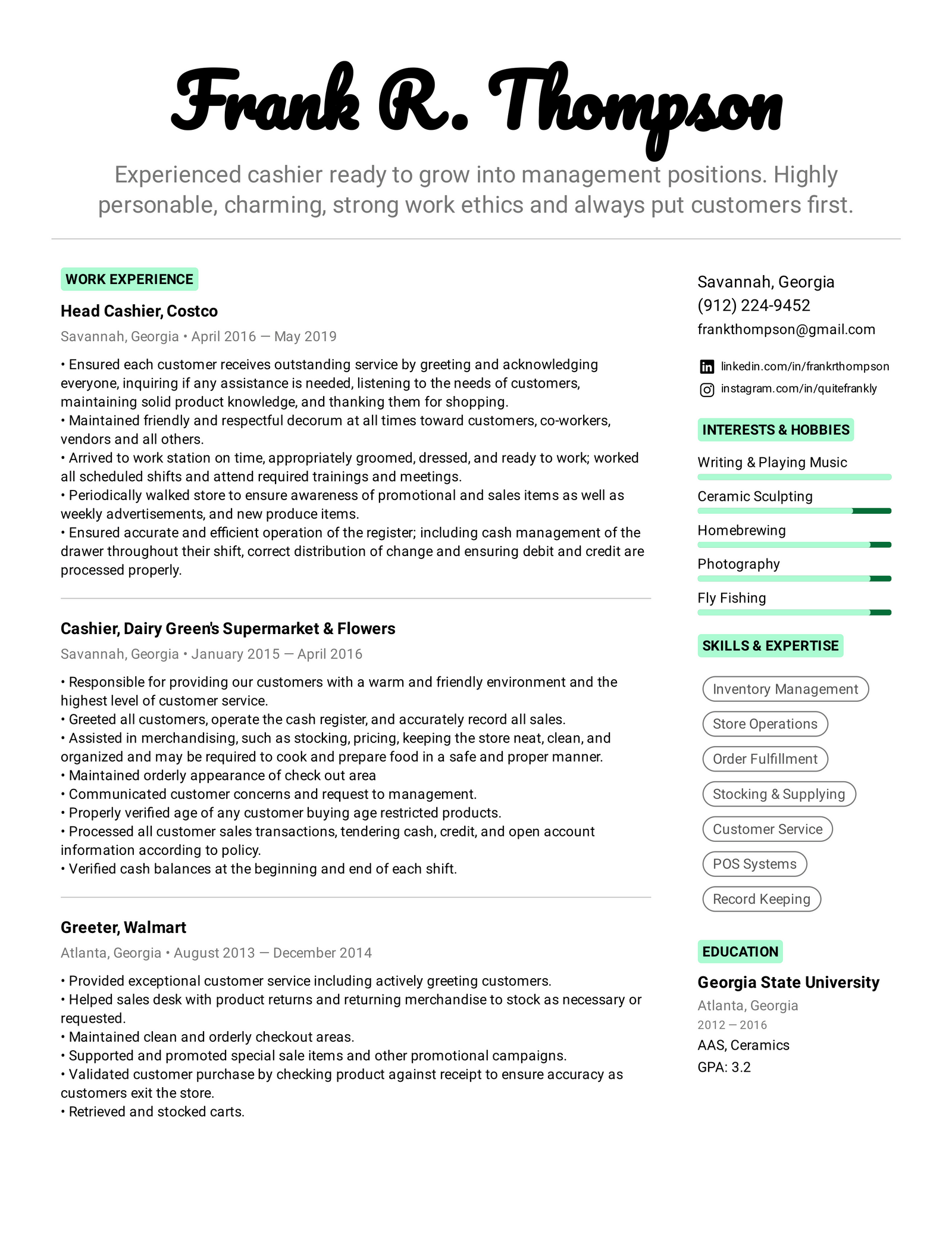 Cashier Resume Example & Writing Tips for 2022