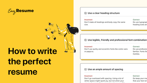 How to Write The Perfect Resume in 2024 (With Examples) | Easy Resume