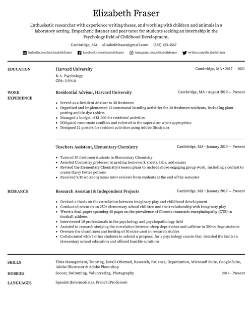 PDF Resume Templates & Formats for 2022 | Easy Resume