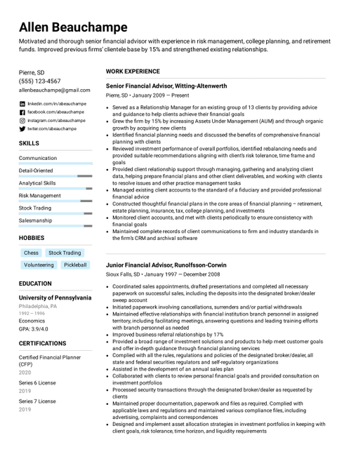 Reverse Chronological Resume Templates & Formats for 2022 | Easy Resume