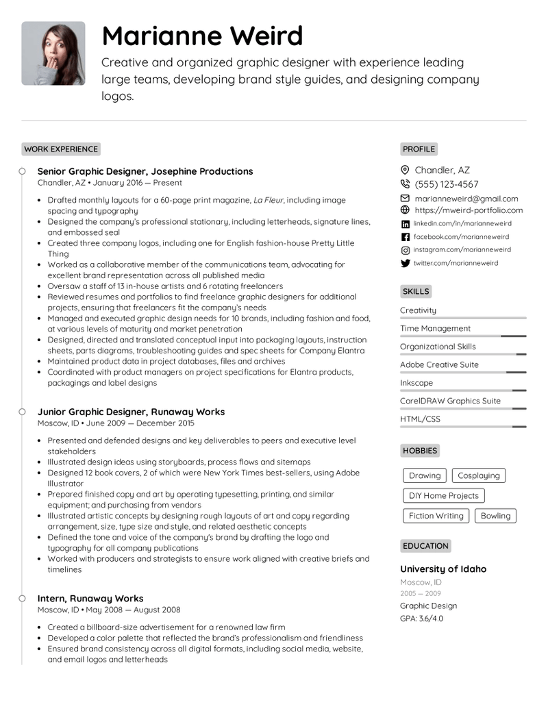 PDF Resume Templates & Formats for 2022 | Easy Resume