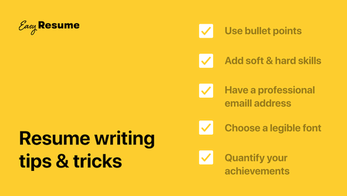 20 Best Resume Writing Tips and Tricks 2024 (with Free Checklist ...