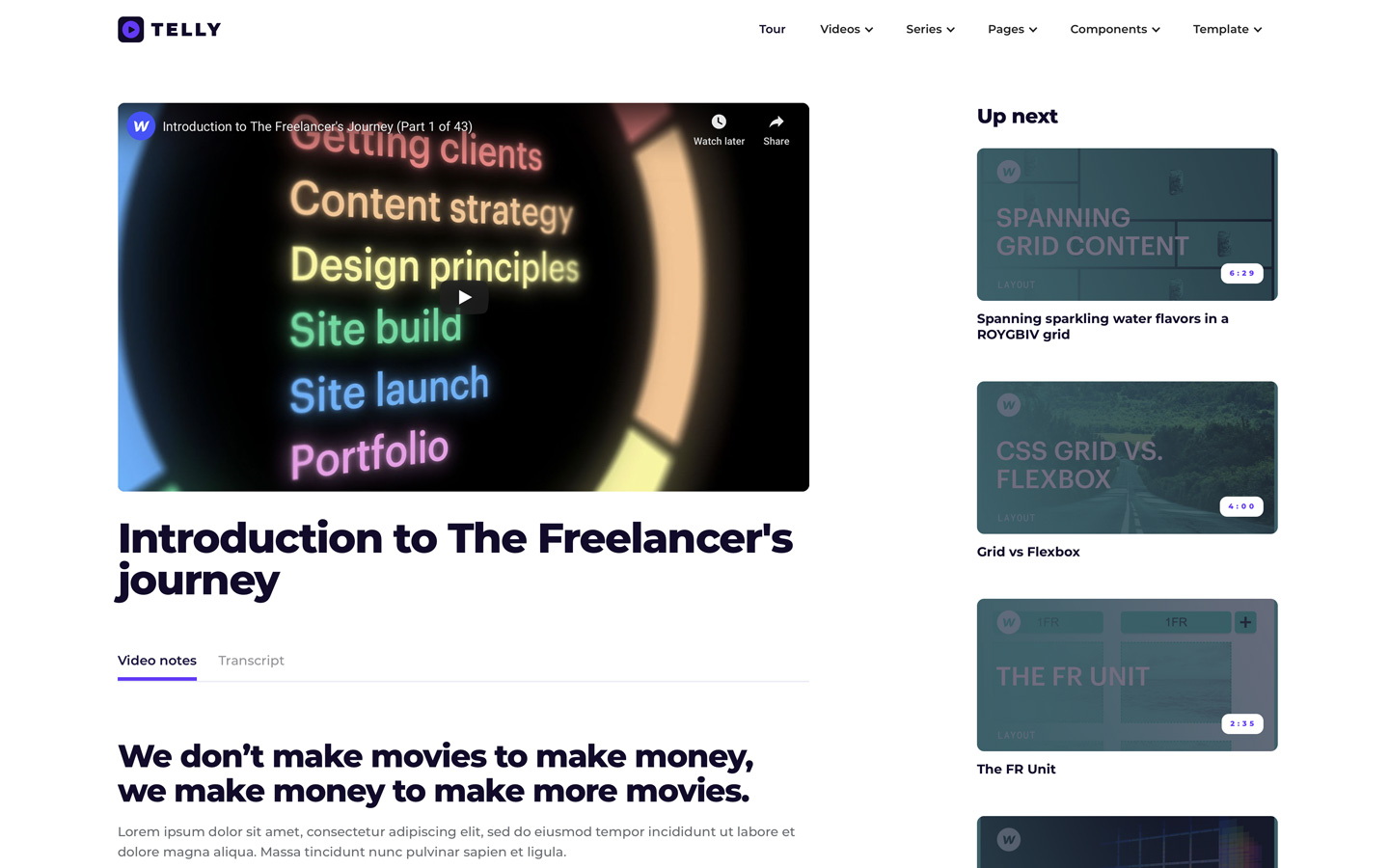 Telly Template by Flowmingo