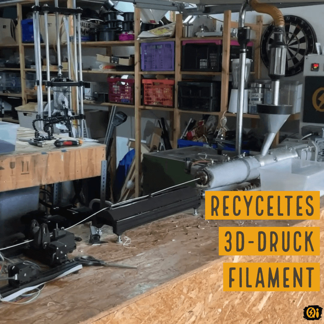 Production of 3D printing filament from industrial waste - QiTech