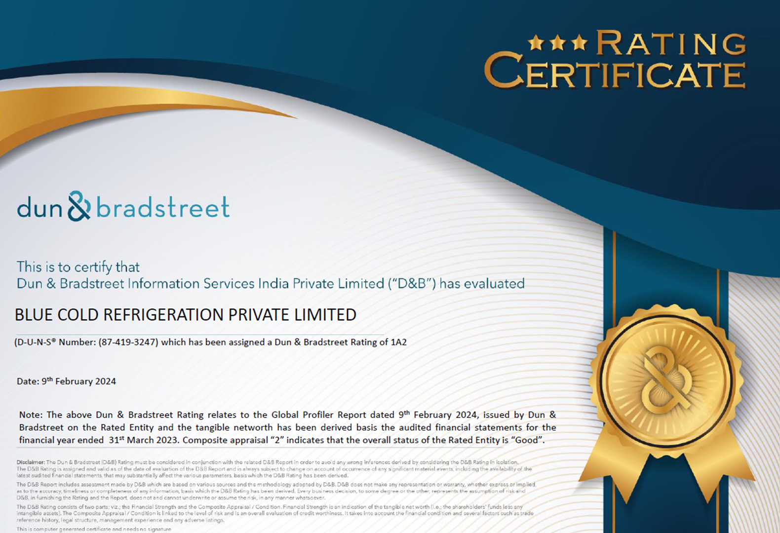 Blue Cold Refrigeration Pvt. Ltd.
