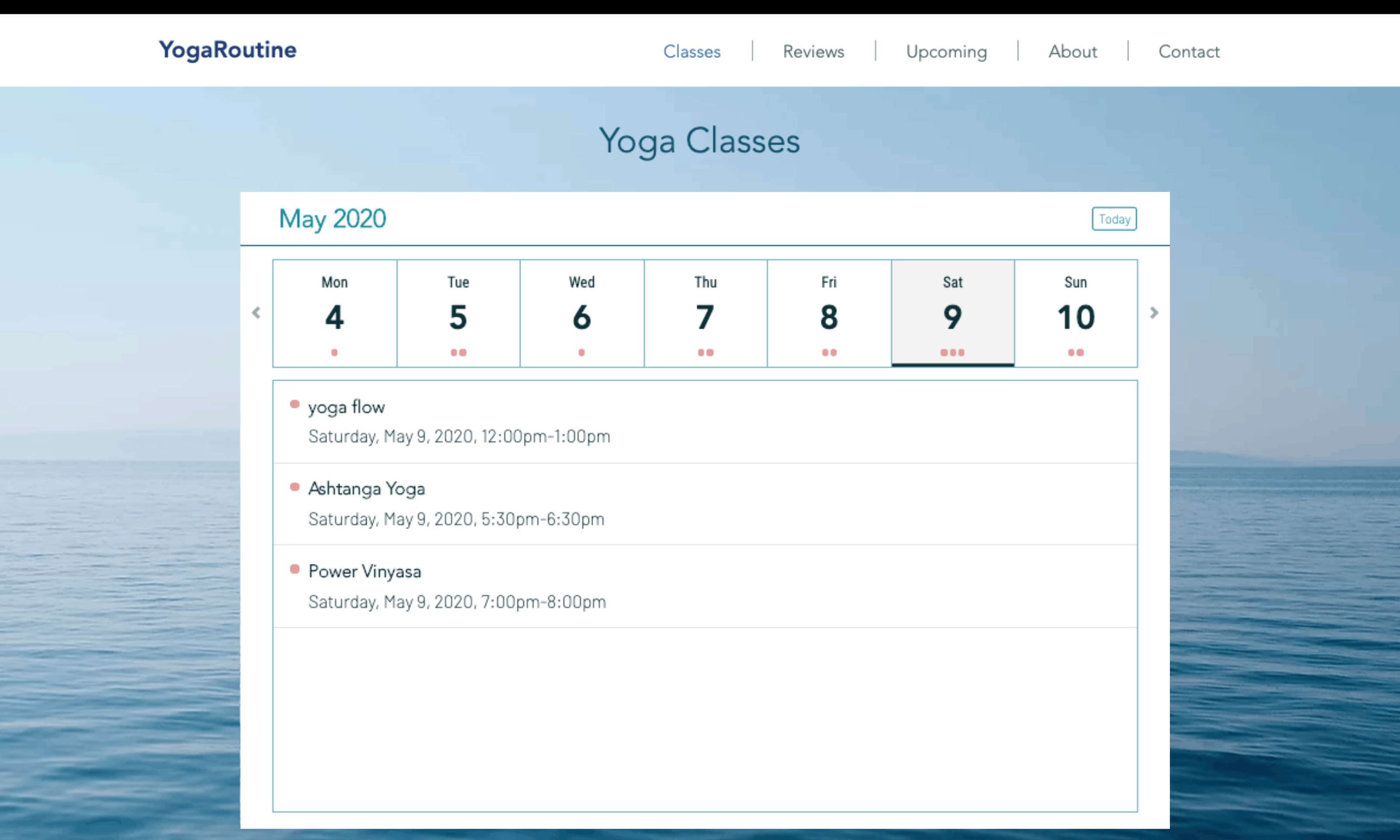 Events Calendar for Wix, Shopify, Weebly and more
