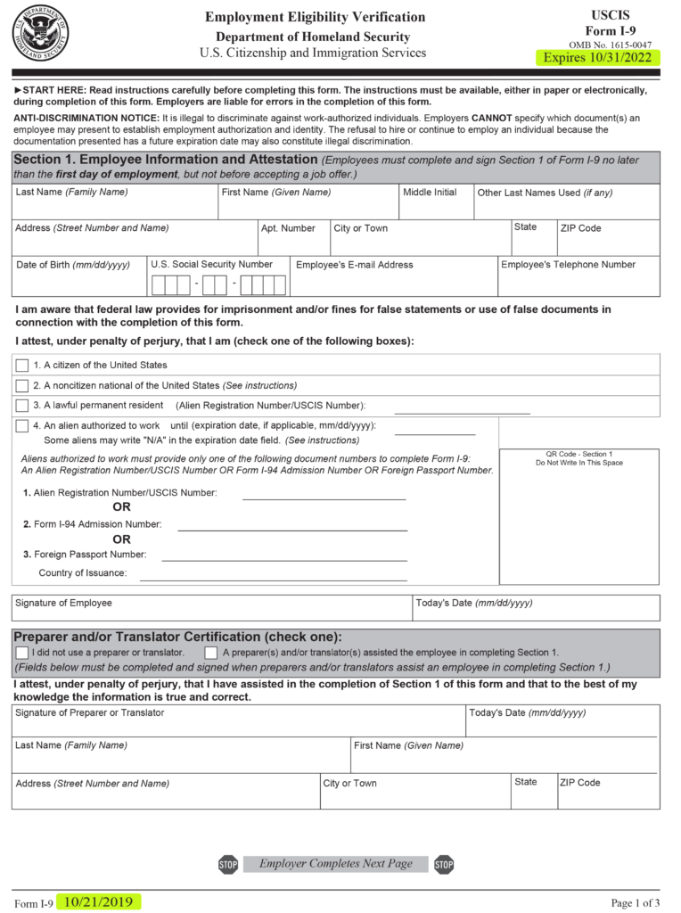 A New Form I-9 is Out! Are You Aware of all the Updates?