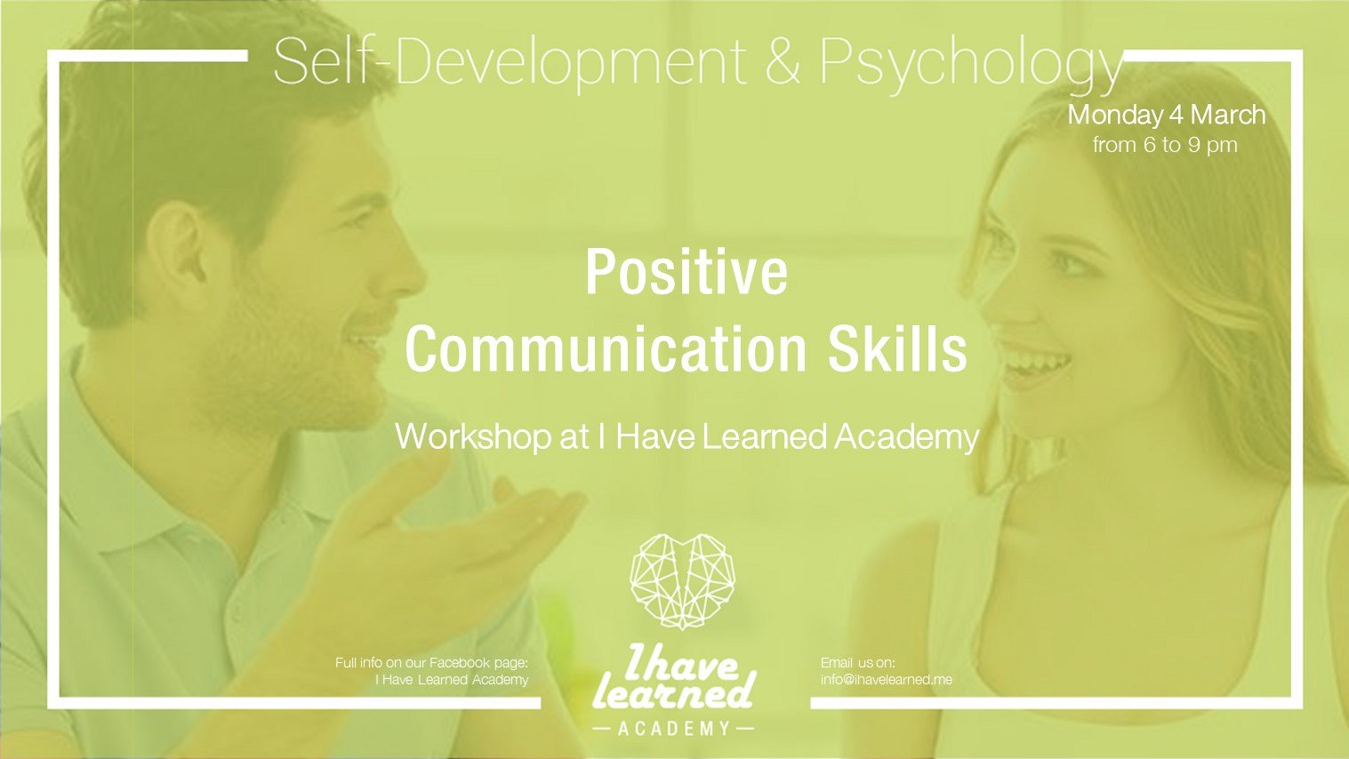 Positive Communication Skills Workshop - I Have Learned Academy | I ...
