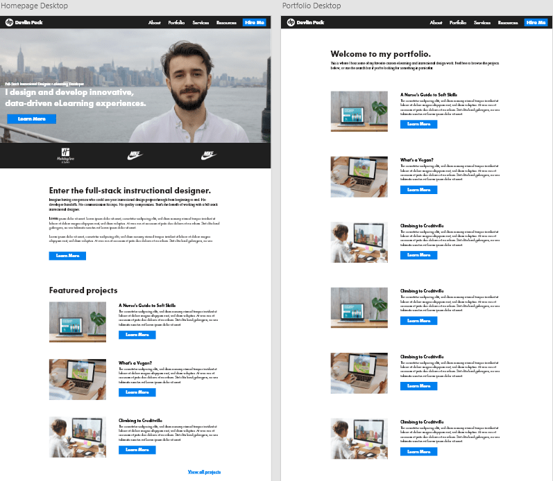 The Evolution of my eLearning Portfolio | Devlin Peck
