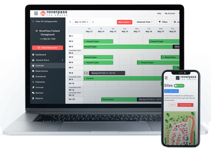 Campground Reservation Software | RoverPass