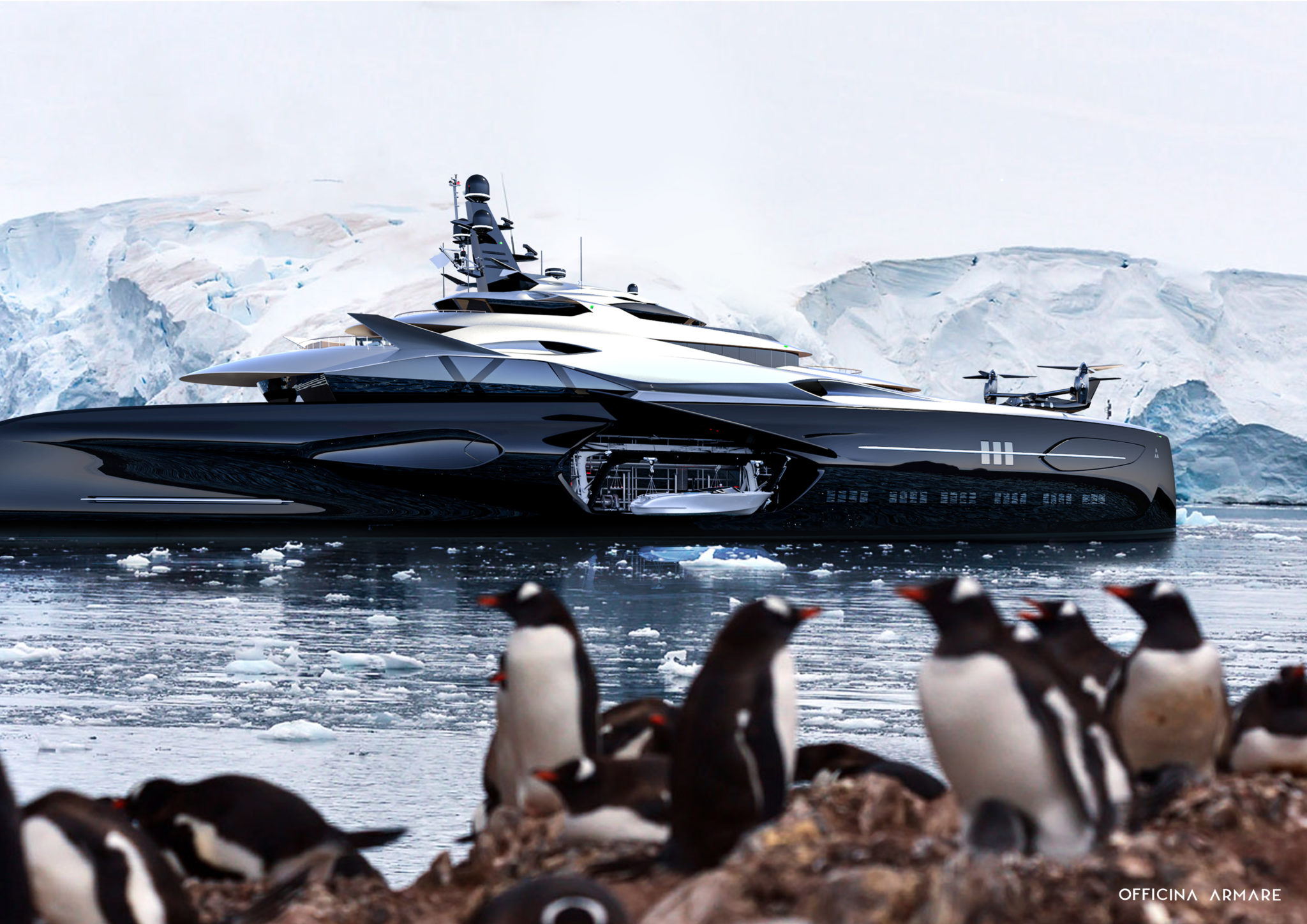 Centauro Mega Yacht by Officina Armare