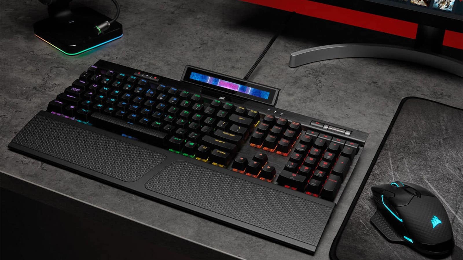 Corsair iCUE Nexus keyboard touch panel