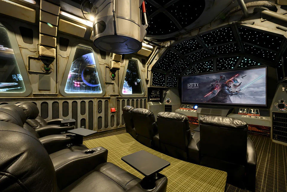 Millennium Falcon Home Theater $15 Million Mansion