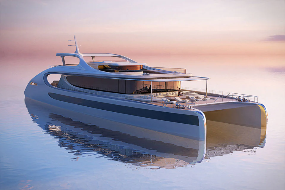 Rossinavi x Zaha Hadid Architects Oneiric Catamaran